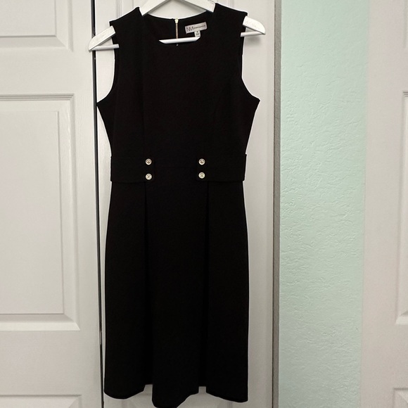 Neiman Marcus | Dresses | Neiman Marcus Black Dress With Buttons | Poshmark